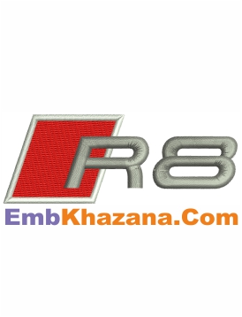 Audi R8 Logo Embroidery Design | Car Auto Logo Embroidery File Download