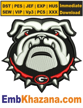 Georgia Bulldogs Embroidery Designs | Embkhazana.com