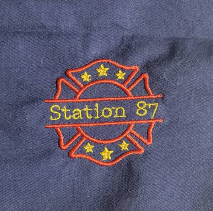 Fire Department Logo Embroidery Design | Fire Department Monogram ...