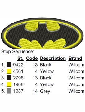 Batman Embroidery Designs | Embkhazana.com