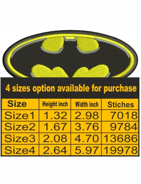 Batman Embroidery Designs | Embkhazana.com