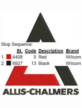 Allis Chalmers Logo Embroidery Designs | Embkhazana.com